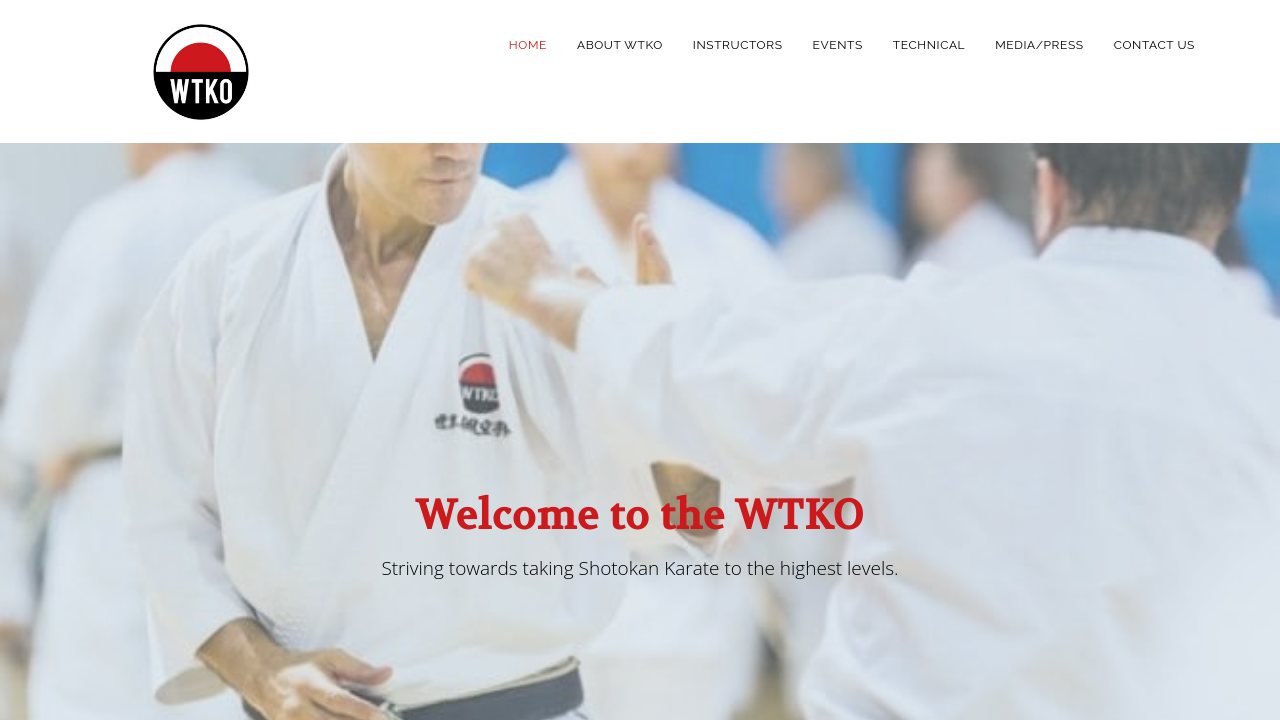 WTKO World Traditional Karate Organization Shotokan Martial Arts